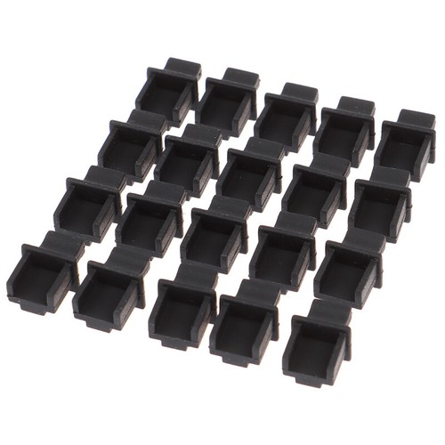 20pieces RJ45 Network Port Protective Rubber Cover Network Connector ...