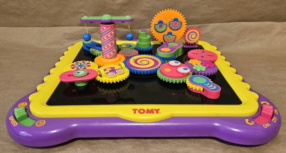 Rare 1997 TOMY Gearation Magnetic Gears Toy Set Complete Baby Einstein ...