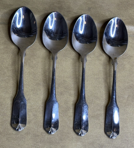 Oneida Rogers Deluxe GLORIA MONTCLAIR STAINLESS FLATWARE Set of 4 Tea ...