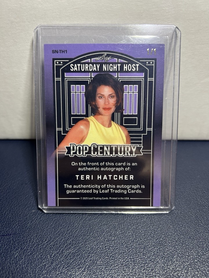 2025 Leaf Metal Pop Century TERI HATCHER #SN-TH1 Purple Shimmer ...