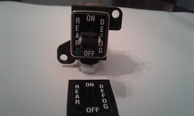 1970-81 Trans Am Firebird Rear Defog Switch Decal Sticker Restoration ...