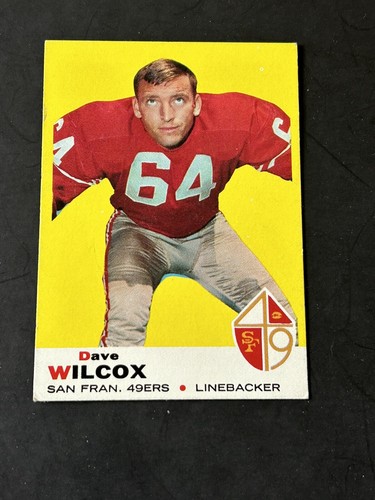 1969 Topps Football #44 Dave Wilcox HOF EX/EX+ San Francisco 49’er ...
