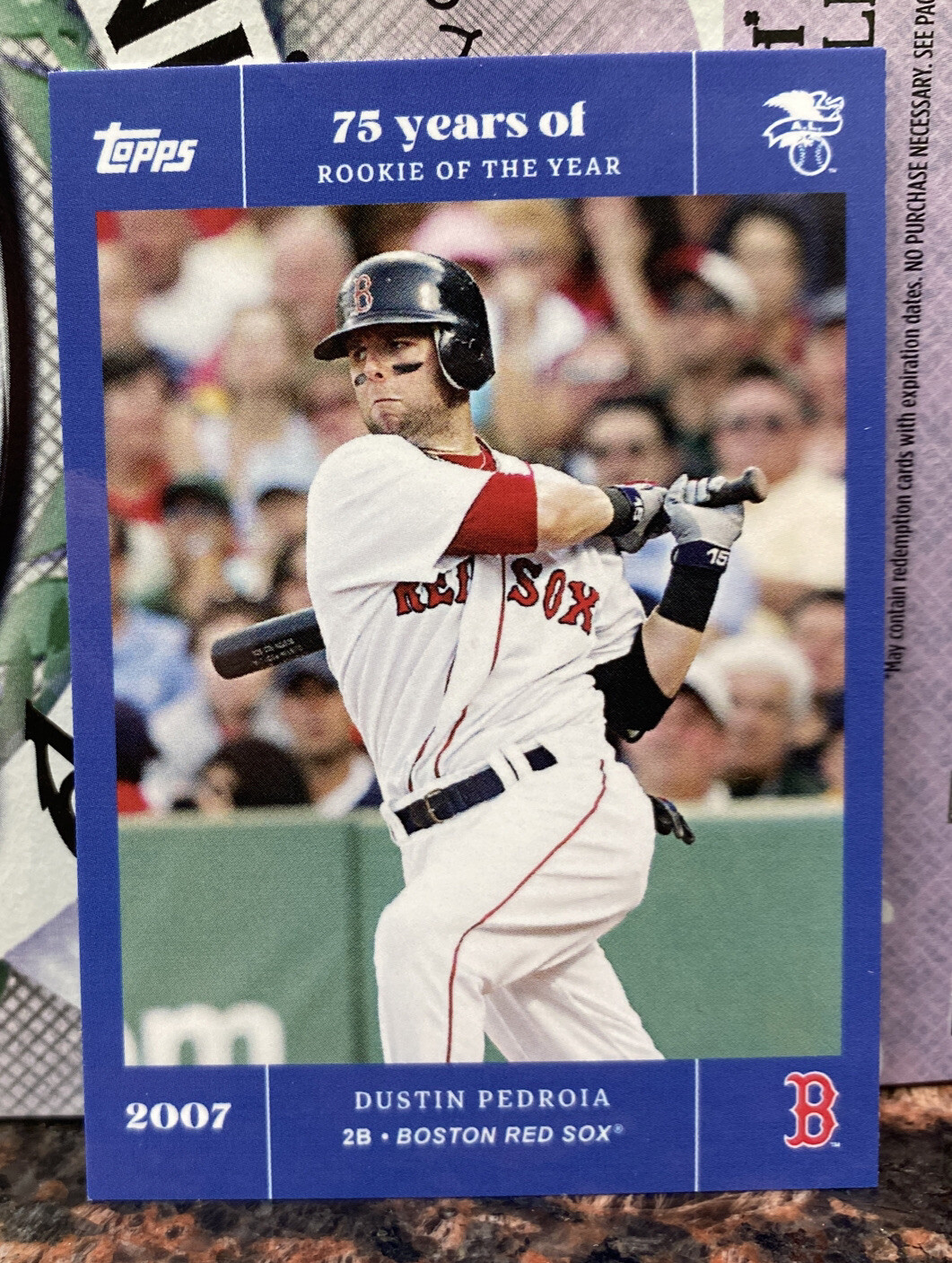 2022 Topps MLB Rookie of the Year 75th Anniversary Dustin Pedroia Blue ...