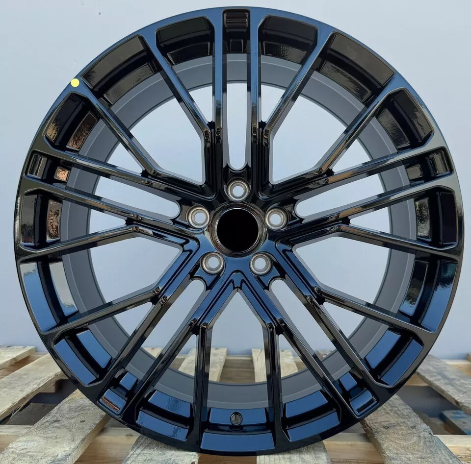 (4)22"x9" Gloss Black Wheels Rims Fit Audi A7 A8 etron SQ5 Q7 Q8 SQ7 22 ...
