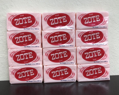 PINK ZOTE Laundry Bar Soap 7.0 OZ 200g EACH (BUNDLE OF 12) 12005005720 ...