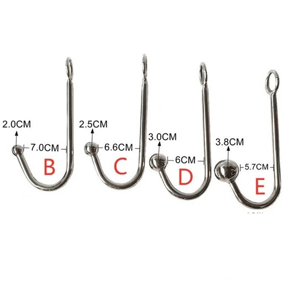Anal Hook Stainless Steel Sex Toys for Man Butt Hook Dilator Prostate ...