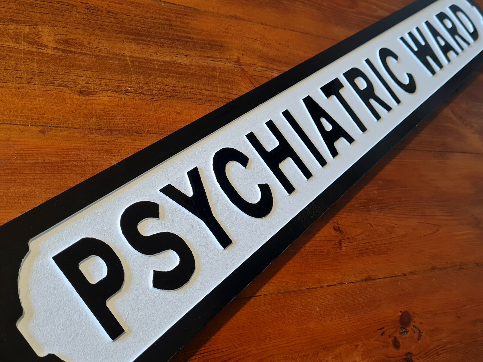 Psychiatric Ward Indoor Old Fashioned London Street Sign Humour Joke ...