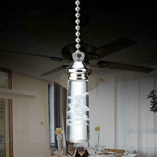 Cord String Chandelier Crystal Bathroom Ceiling Light Switch Pull Cord ...