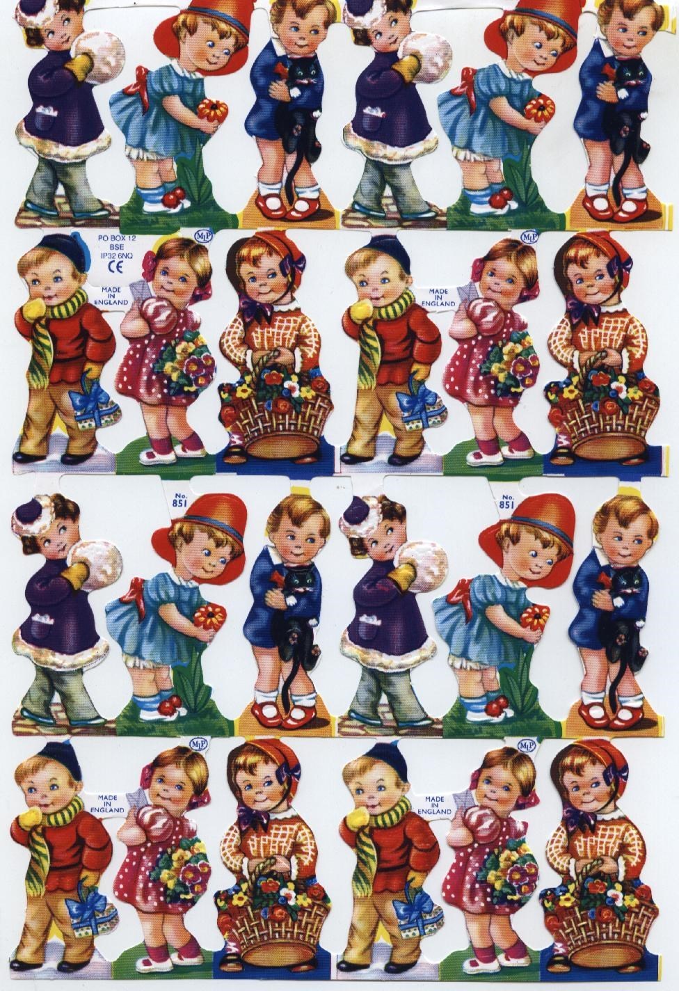 # GLANZBILDER # MLP 851 , süße alte Kinder Motive, ein Klassiker von ...