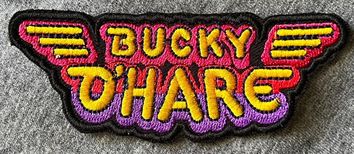 BUCKY O' HARE embroidered logo figure patch action ninja turtles motu ...