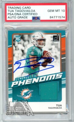 Tua Tagovailoa 2020 Panini Donruss Autograph Rookie Jersey Card #RPTT ...