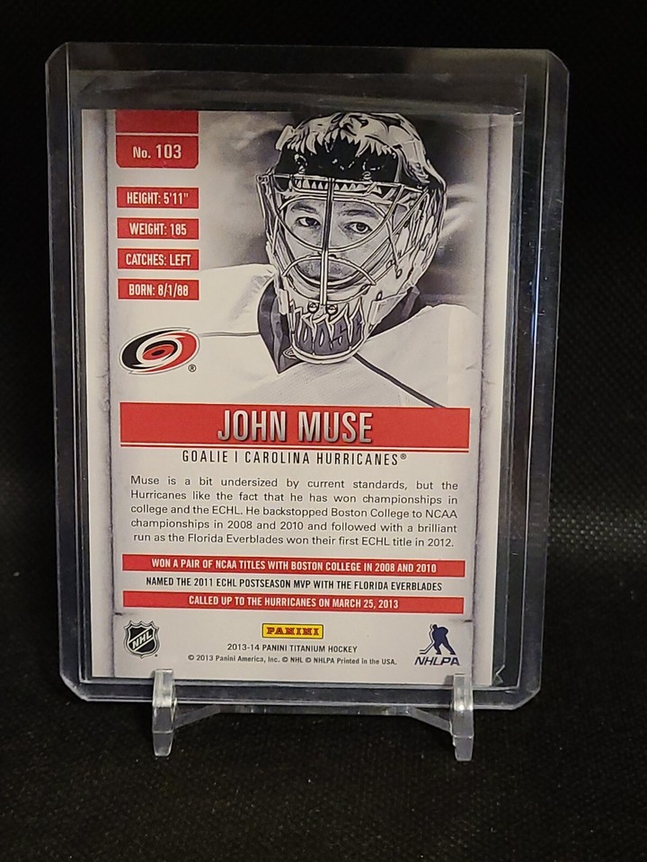 2013-14 Panini Titanium Retail Red #103 John Muse /99 | eBay