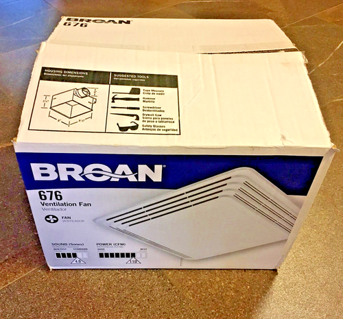 Broan Ventilation Fan 676 CFM 4.0 Sones Open Box | eBay