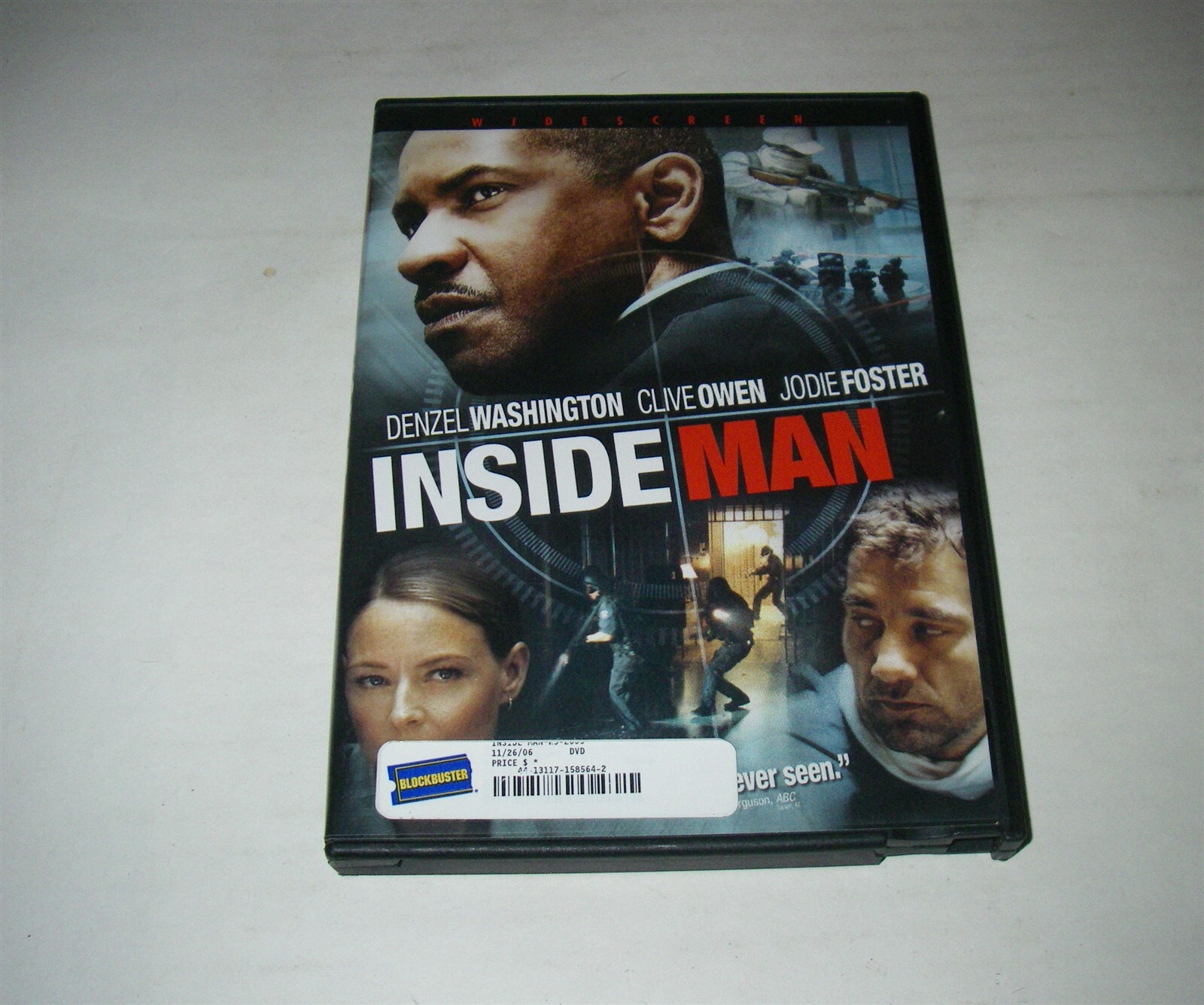 INSIDE MAN WIDESCREEN DVD MOVIE B2972 | eBay