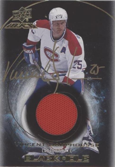 2016-17 UD Black - Black Hole Relics Vincent Damphousse #BH-VD ...