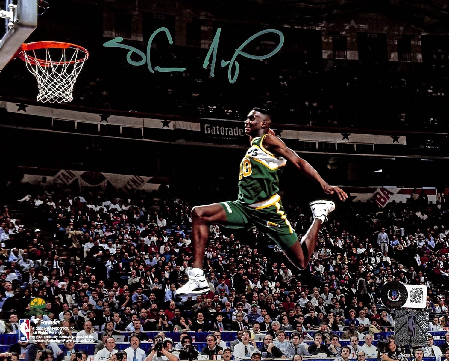 Shawn Kemp Autographed SIGNED 8 x 10 PHOTO REPRINT #2 | eBay