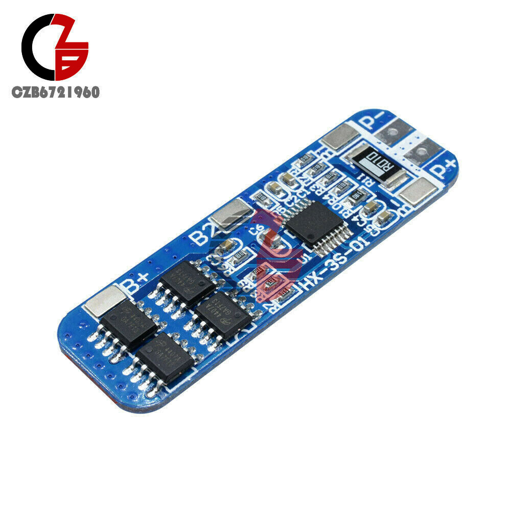 12V 10A 18650 3S BMS Charger Li-ion Li-ion Battery Protection Board HX ...
