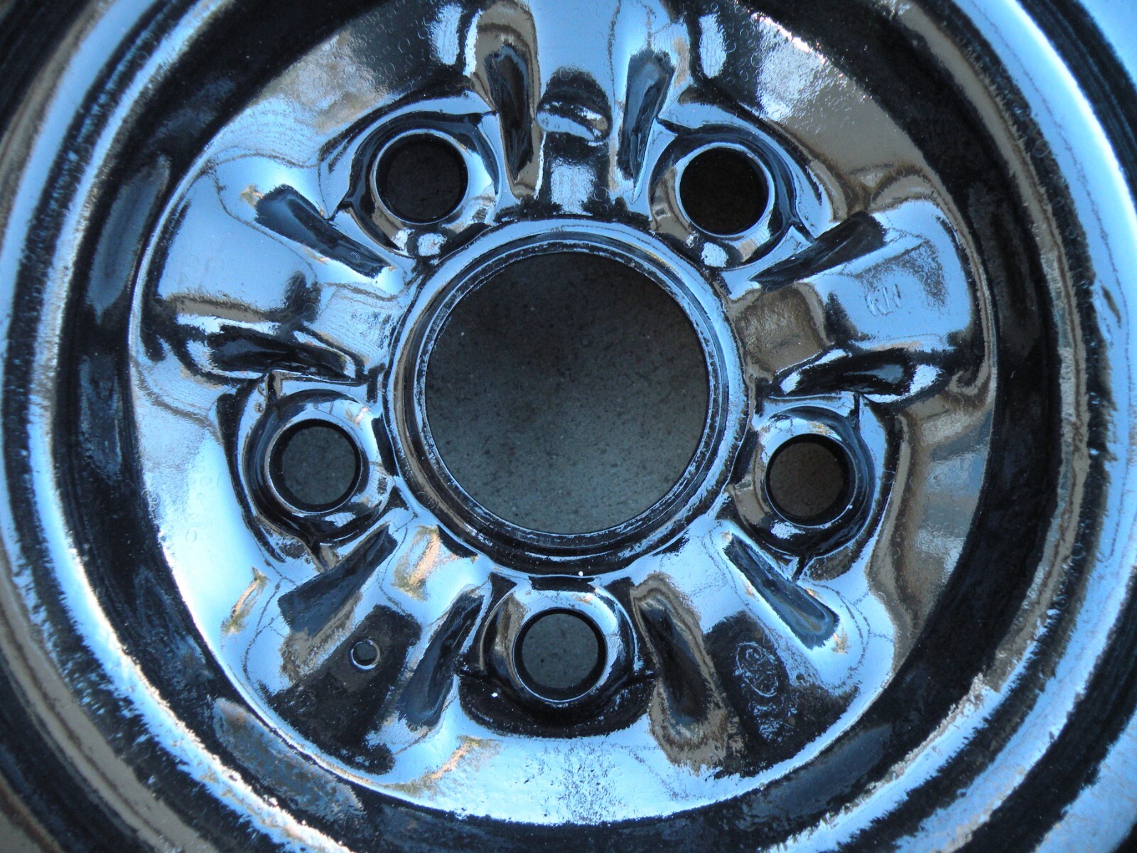 STEEL CASE RIM WHEEL 15 INCH 5.5 15X5.5 THUNDERBIRD OEM 1964 64 5X4.5 ...