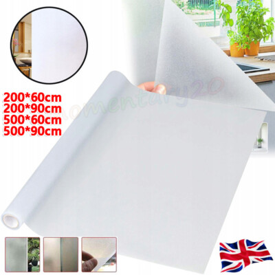 5M Frosted Window Film Roll Privacy Glass Vinyl Bubble Free.Self ...