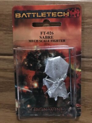Battletech FT-026 Sabre Mech Scale Fighter (*See Per Order Flat Rate ...