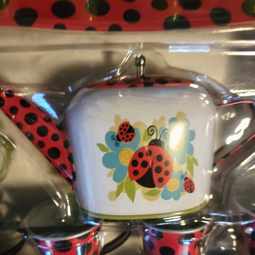 Tiny Treasures 18 pc Ladybug Tea Party Set Red Pretend Play | eBay