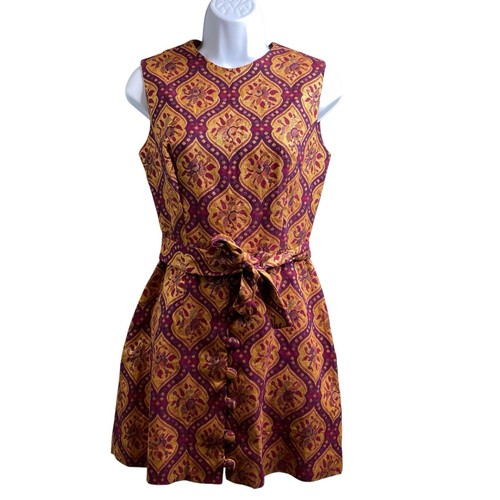 Vintage Slax N Stuf 1960's Mod Mini Dress Size 9 US 8 Regal British ...