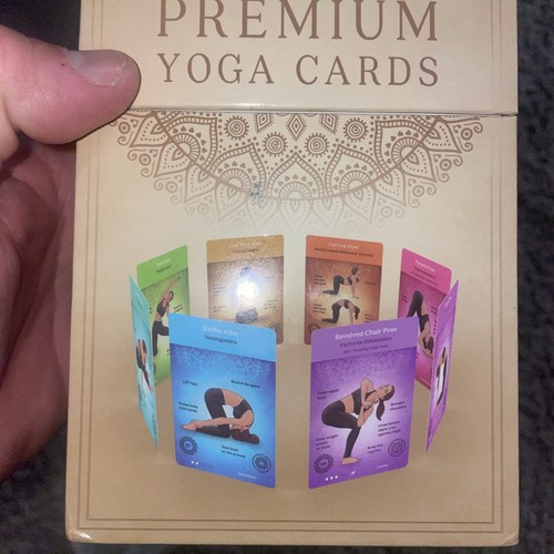 Asana Moon Premium Yoga Cards- 108 Yoga Cards (Over 120 Poses And 12 ...
