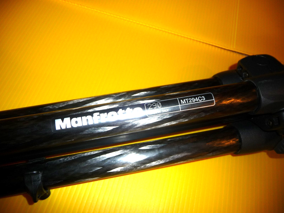 Manfrotto 290 MT294C3 Carbon Fiber Professional Tripod w/ 496RC2 Head ...