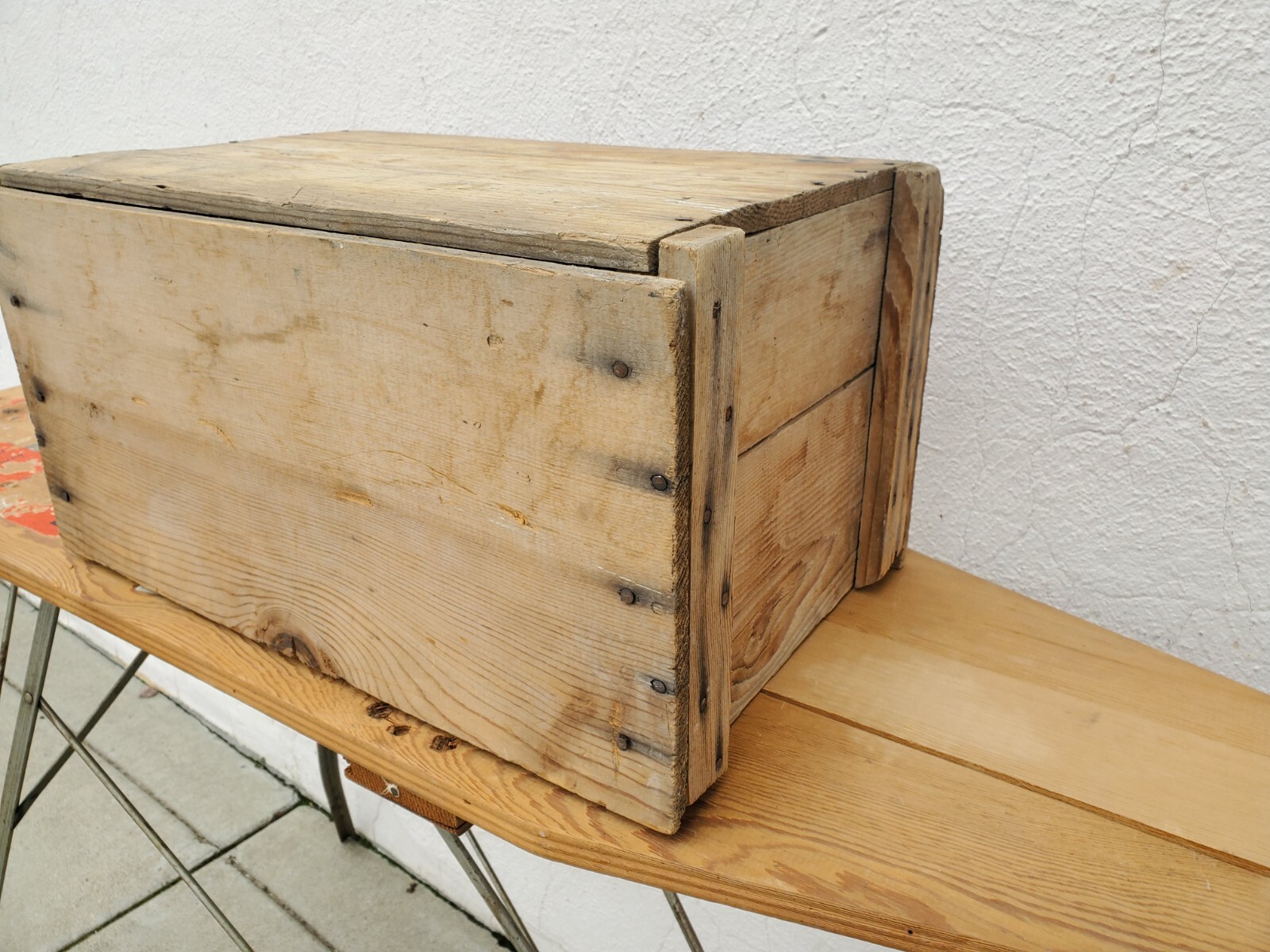 Vintage wood bolt crate Bethlehem Pacific steel L.A. San Fransisco ...