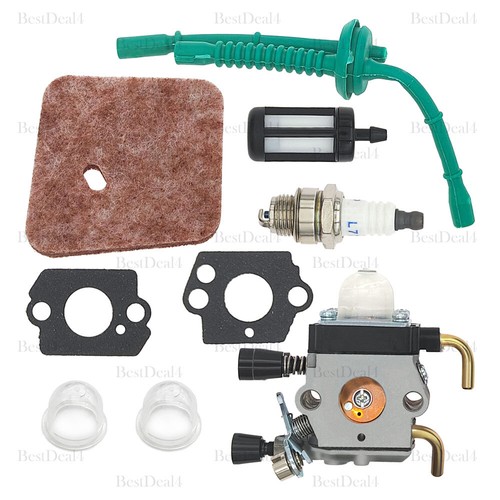 For STIHL FS38 FS45 FS46 FS55 KM55 KM55R Air Fuel filter Carb Gaskets ...