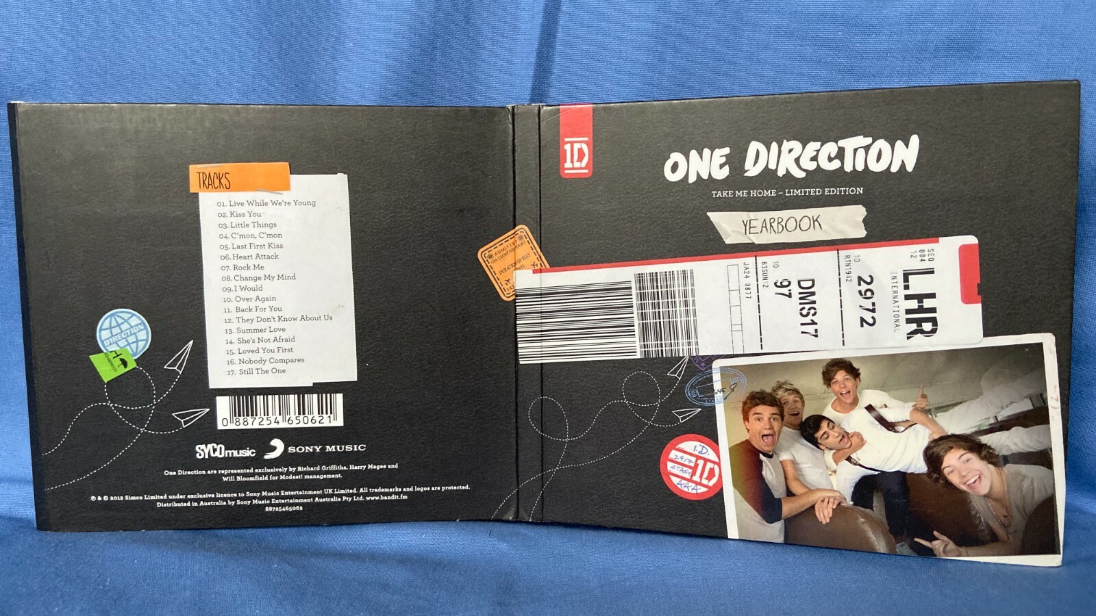 One Direction Take Me Home Album Cover Yearbook Edition
