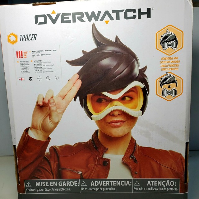 Hasbro Blizzard Entrainment Overwatch Tracer Roleplay Cosplay Mask for ...
