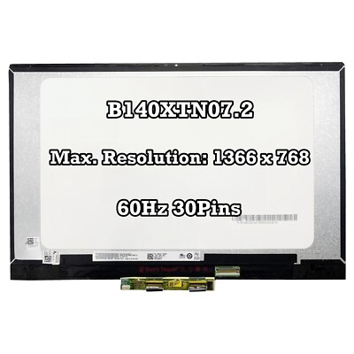 B140XTN07.2 for 5400 5000 P126G 5406 HD LCD Touch Screen Assembly | eBay