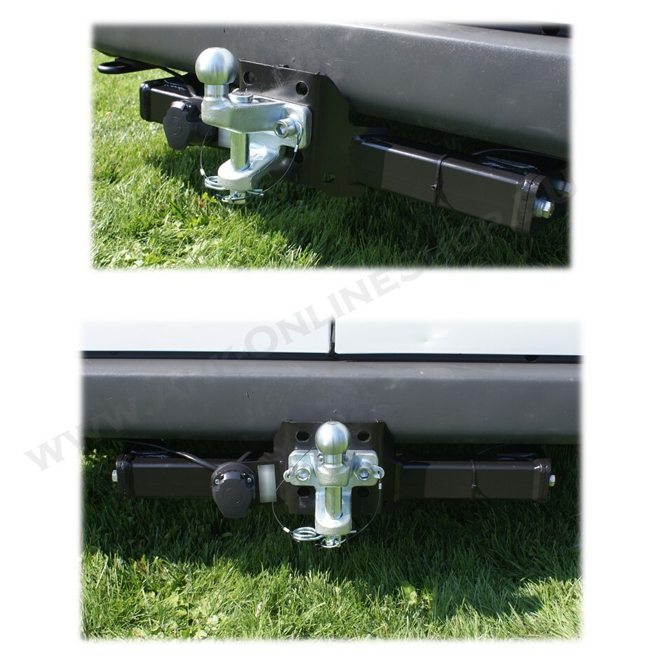 Universal Tow Bar Ball with Towing Jaw Pin 2 Hole Towball for Tow Hitch ...