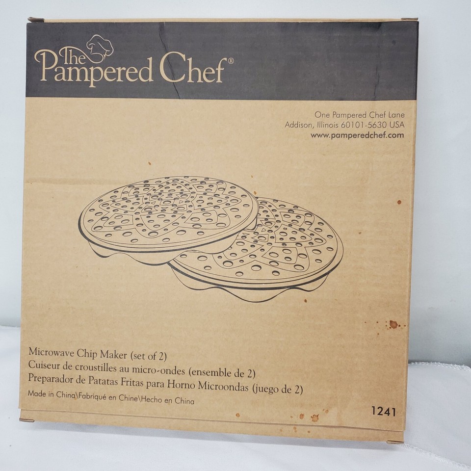 Pampered Chef Microwave Chip Maker (Set of 2) # 1241 NEW | eBay