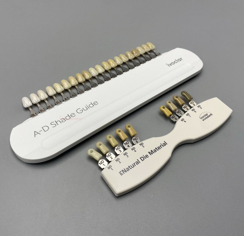 Dental Shade Guide Teeth Color Contrast Bleach Classical Porcelain ...