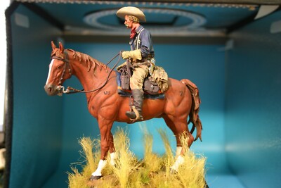 90 MM ,7TH CAVALRY CUSTER MOUNTED SON OF THE MORNING STAR HAND PAINTED ...