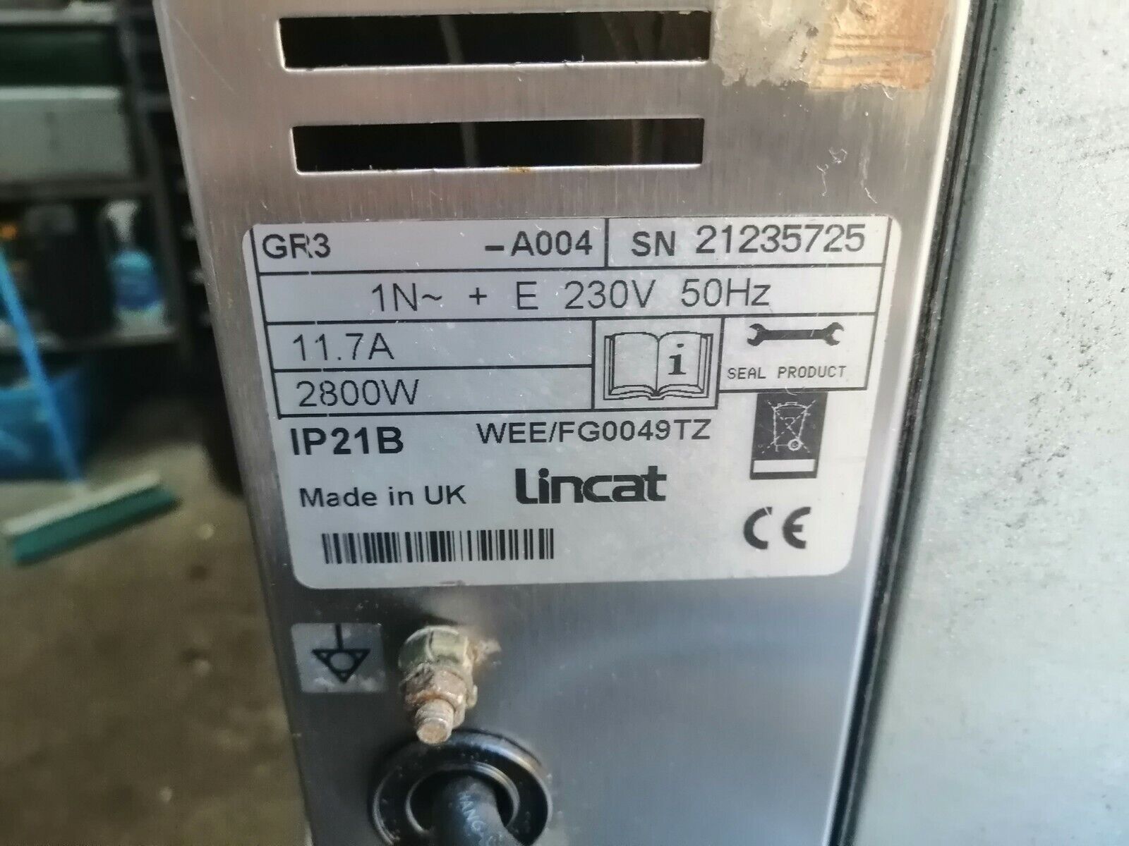 NO338 LINCAT GR3 ELECTRIC GRILL 2800 WATTS 600MM X 380MM X 320MM HIGH ...