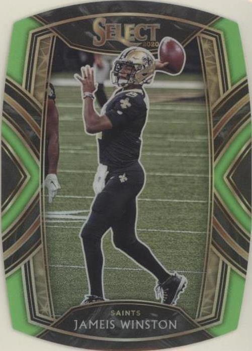 2020 Panini Select - Club Level Jameis Winston #243 Neon Green Prizm ...