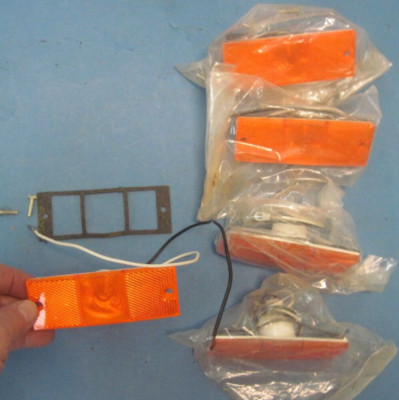 new set of 5 trailer light reflectors with gaskets and screws | eBay