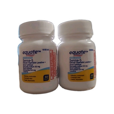 2Equate Dual Action Senna-S Natural Vegetable Laxative + Stool Softener ...