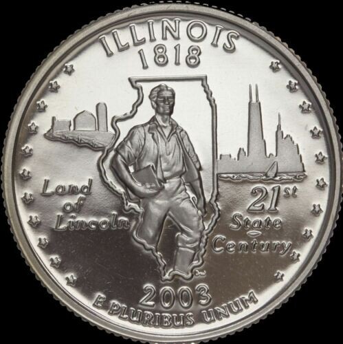 2003 S Illinois State Quarter PROOF Deep Cameo - AN UNTOUCHED COIN | eBay