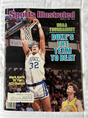 March 17, 1986 Mark Alarie Duke Blue Devils Sports Illustrated | eBay