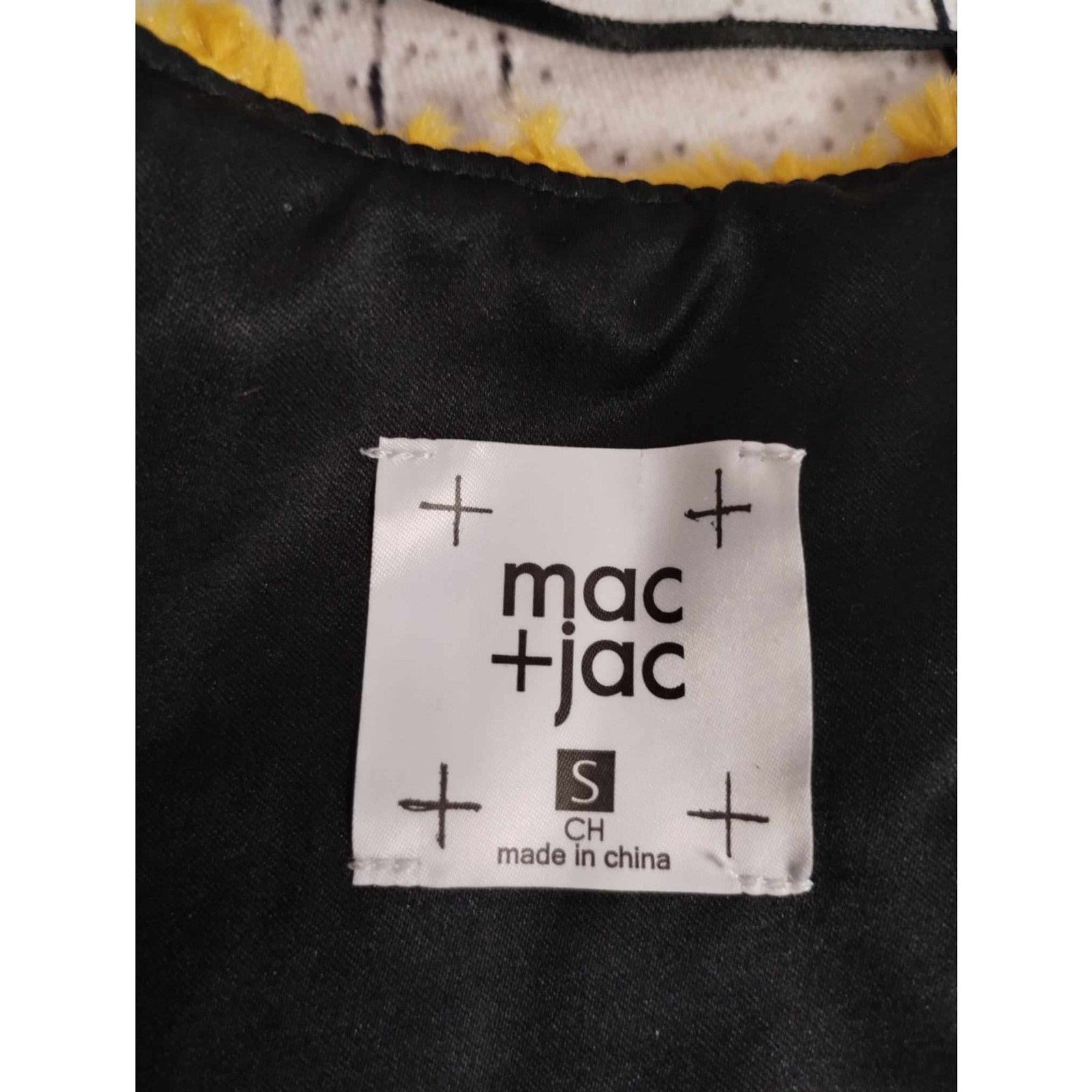 Mac+Jac Cute Fur and Leather Women's Gold Vest Size S - Gem