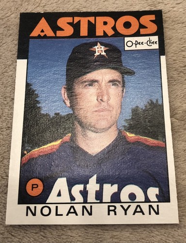 1986 O-Pee-Chee - #100 Nolan Ryan.Gum Stain, Pack Fresh.SUPER RARE CARD ...