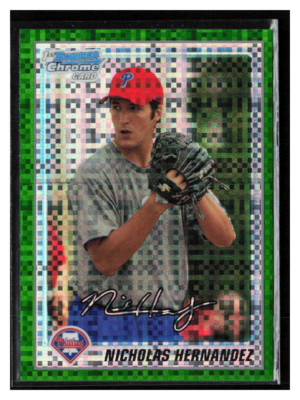 2010 Bowman Chrome Pros Green X-Fractor #BCP123 Nicholas Hernandez | eBay