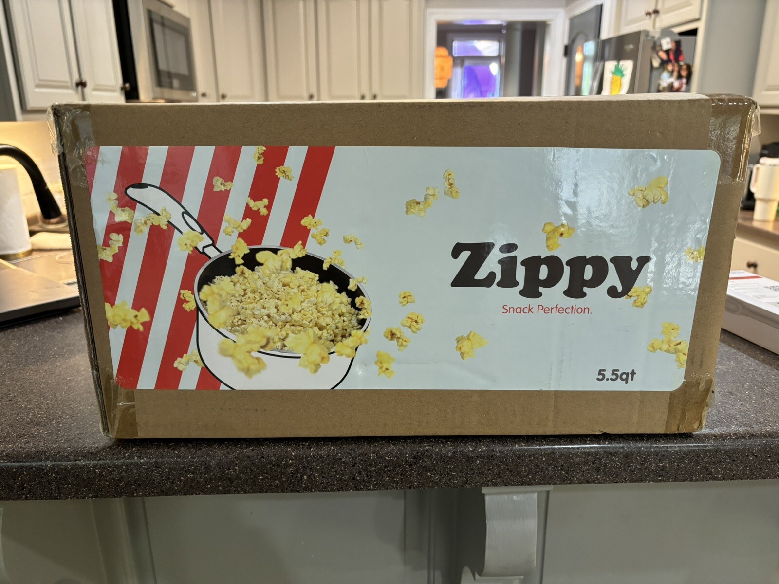 Zippy Pop Stovetop Popcorn Snack Maker Red 5.5 Quart Stainless New ...