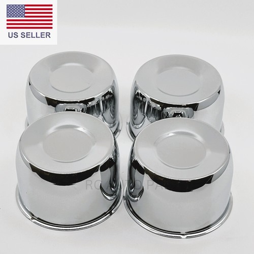 4 Short Push Through Center Cap For 4.25" Trailer Rims Center Bore 2.75 ...