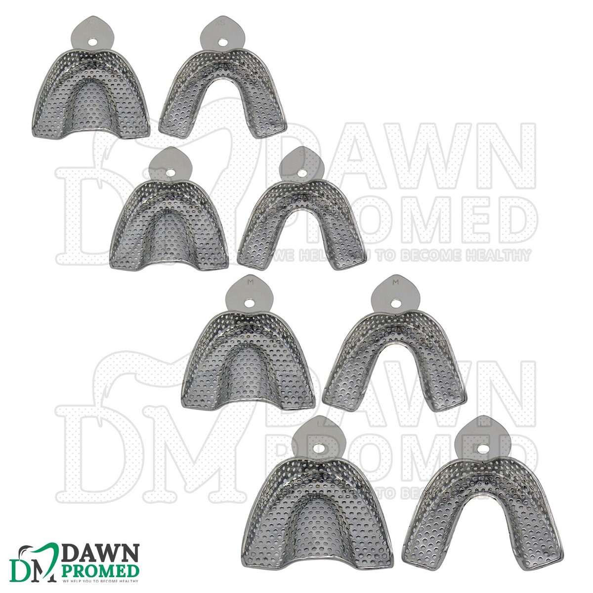 Perforated Metal Dental Prosthetics Dental Prosthetics Concept.