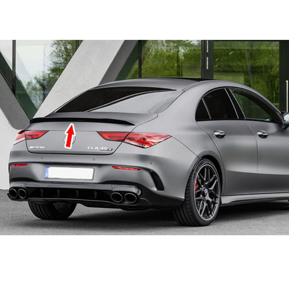 Sale~Matte Black Fit For Mercedes BENZ W118 CLA250 REAR V TRUNK SPOILER ...